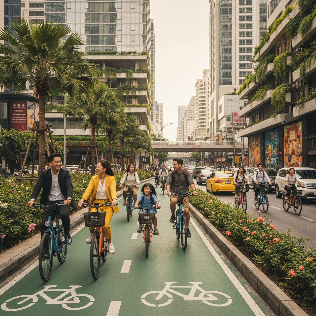 ผังเมืองใหม่ 2569: เลน E-Bike จะเปลี่ยนกรุงเทพฯ อย่างไร? - Giant Shopping Mall