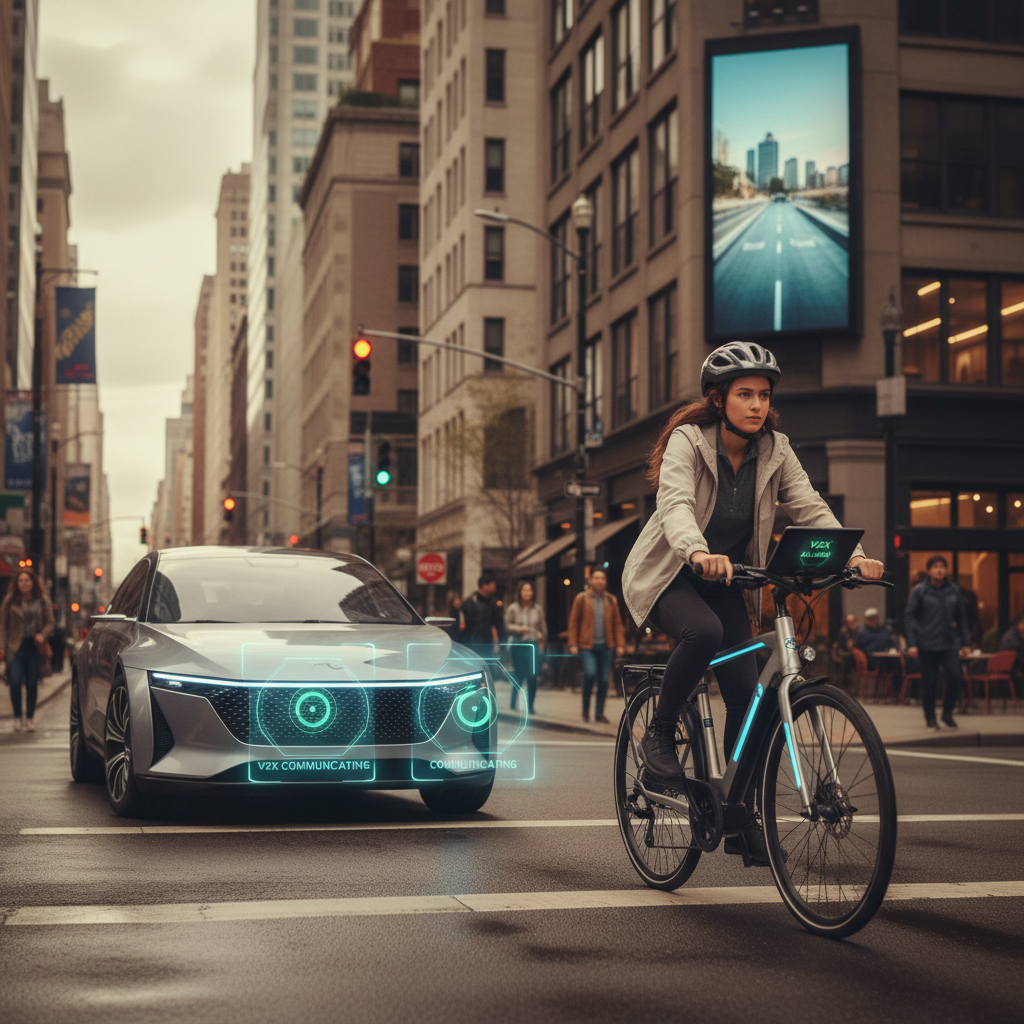 เทคโนโลยี V2X: E-Bike สื่อสารกับรถยนต์ ปลอดภัยขึ้น - Giant Shopping Mall